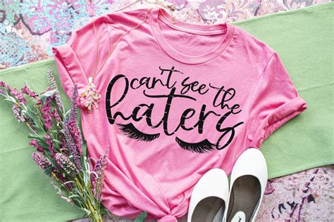 Fca14 Cant See The Haters Adult Screen Print Transfer Hoopmama