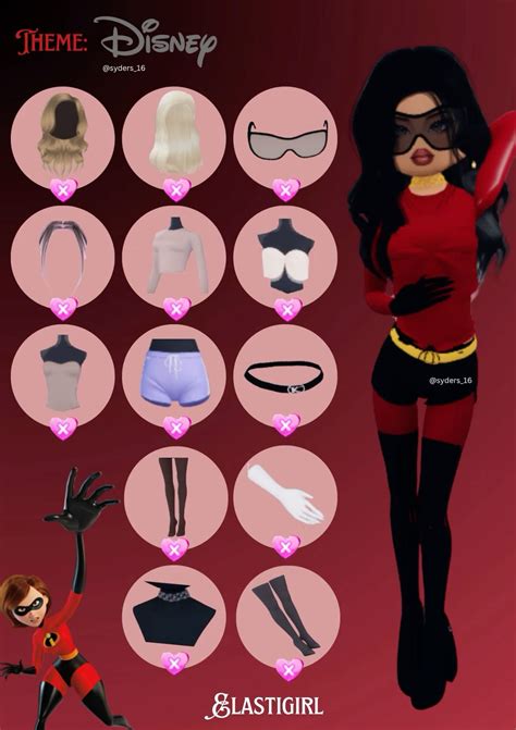 💋 Roblox Dti Theme ‘disney Elastigirl Dress To Impress Villain