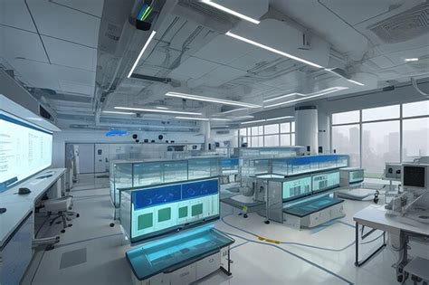 Premium Ai Image Ai Enhanced Environmental Monitoring Lab