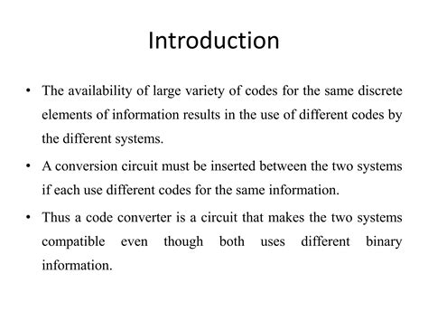Bcd To Excess 3 Code Converter Pptx Programming Languages Computing