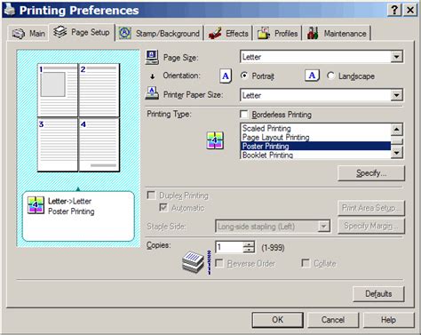 Printing Large Maps On A Small Printer