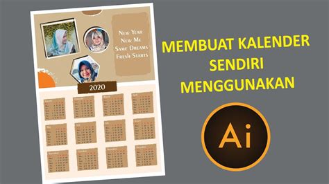 Tutorial Membuat Kalender Sendiri Menggunakan Adobe Illustrator Youtube