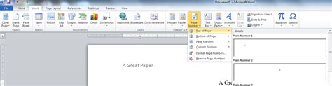 Inserting Page Numbers Microsoft Word Formatting Your Paper LibGuides At Columbia College BC