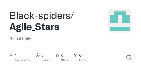 Github Black Spiders Agile Stars Global Unity
