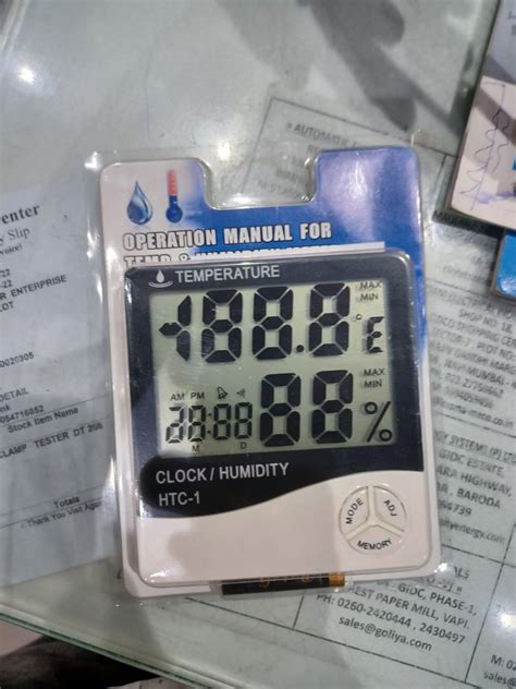 temperature humidity clock at best price in ahmedabad id 2848940435830
