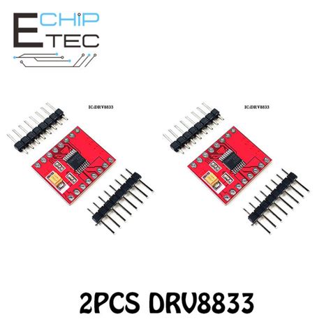 2pcs Drv8833 Dual Dc Motor Driver Module Board 1a Tb6612fng For Arduino