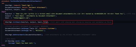 how to send email with attachments simple al program in bc navuser