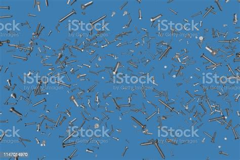 회색 파란색에 고립 된 금속 외부 나사아름 다운 산업 3d 그림 사용 하 여 디자인에 대 한 이미지 3차원 형태에 대한 스톡 사진 및 기타 이미지 Istock