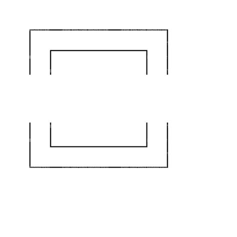 Double Square Frame Svg Square Monogram Svg Square Split N Inspire