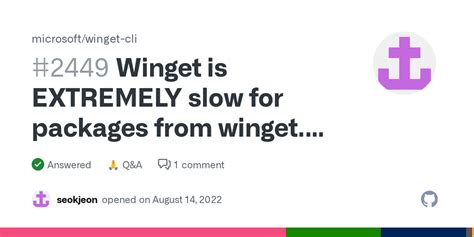 Winget Is Extremely Slow For Packages From Winget Anyone Else