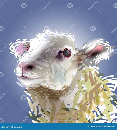 Sheep Head Hand Drawing Sketch Illustration Cartoon Vector CartoonDealer Com