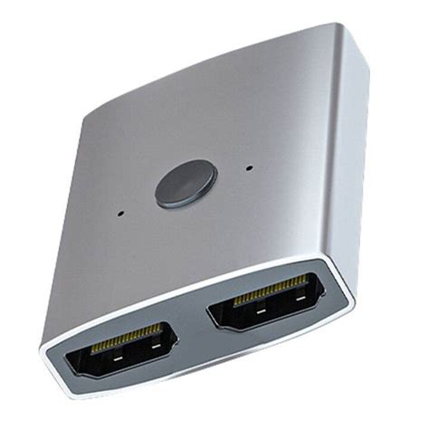 Fnmt Compatible Switcher 2 In 1 Out 4k 60hz Video Hd Split Screen Adapter Bi Directional