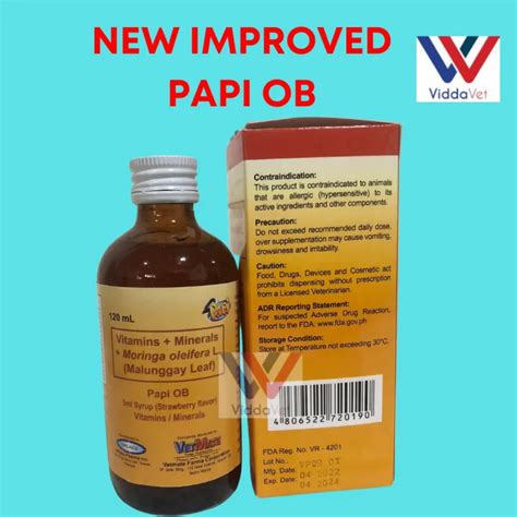 New And Improved 120 Ml Papi Ob Vetmate New Improved Papi Ob 120ml