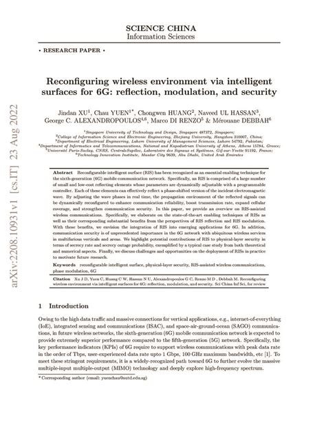 Reconfiguring Wireless Environment Via Intelligent Surfaces For 6g Reflection Modulation And