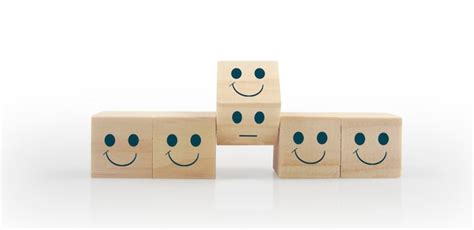 Premium Photo Wood Cube Arrange In Shape Business Concept