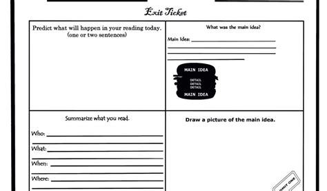 Classroom Exit Ticket Template Exit Ticket Template Cyberuse Williamson Ga Us