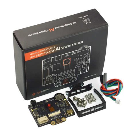 gravity huskylens ai machine vision camera with silicone case