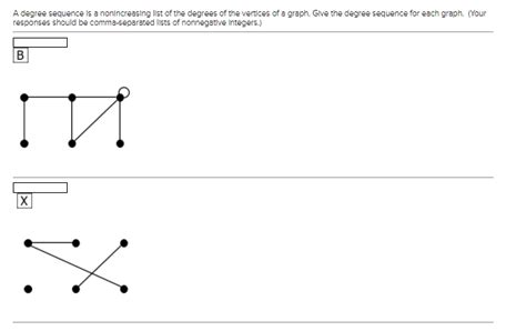 Solved A Degree Sequence Is A Nonincreasing List Of The