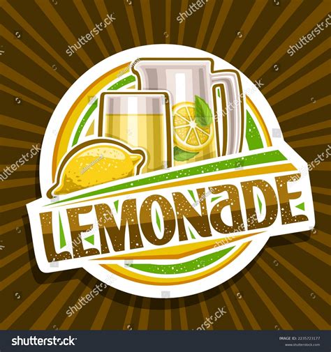 Logo Lemonade Decorative Cut Paper Sign Stock Illustration 2235723177