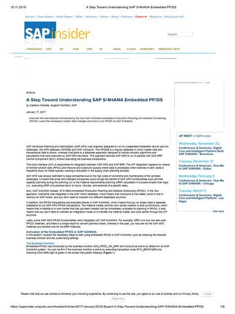 A Step Toward Understanding Sap S 4hana Embedded Pp Ds Pdf