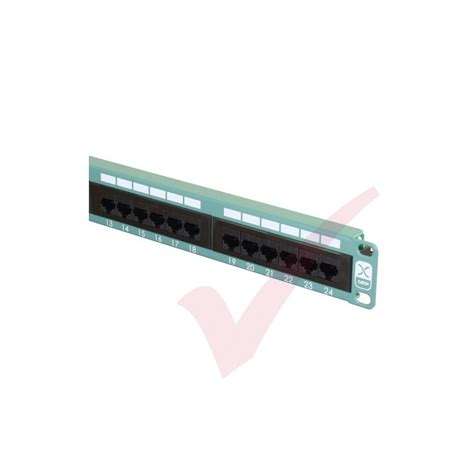 Excel Port Cat E Patch Panel Green Patchsave Solutions