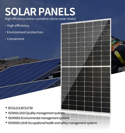 Oem Monocrystalline Silicon 400w Solar Panel Power System Energy
