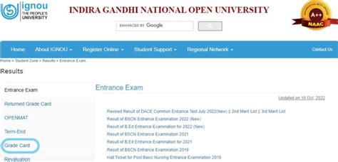 Ignou Grade Card June 2024 Status Marks Andassignment