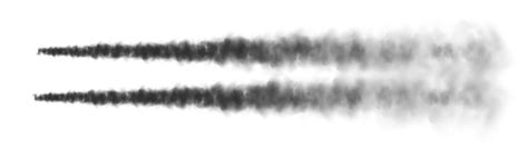 현실적인 미사일 또는 총알 추적 비행기 응축 추적 제트 항공기 추적 우주 로켓 발사 프리미엄 벡터