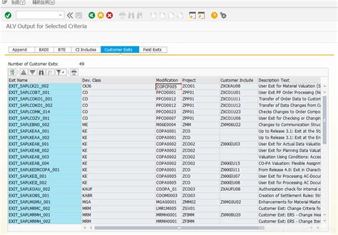 Sap Abap 如何查找系统中已经存在的增强（包括1代2代3代bte表字段增强等）和标准的增强点sap表增强append Csdn博客