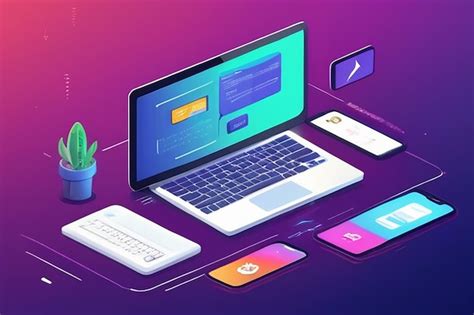 Premium Photo Web Development And Coding Cross Platform Development
