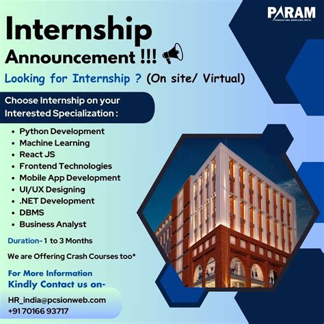 Param Group Of Companies On Linkedin Internship Careeropportunity