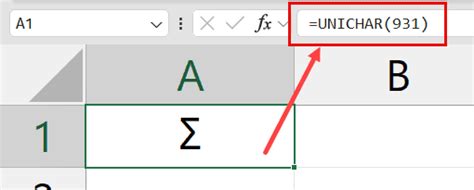 How To Insert Sigma Σ Symbol In Excel
