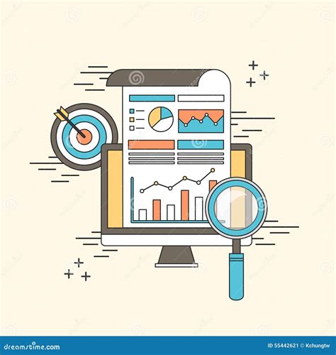 Data Analytic Concept Stock Vector Illustration Of Analytics 55442621