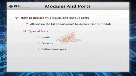 Modules And Ports In Vlsi Design With Verilog Hdl Hd Youtube