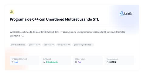 Dominando El Unordered Multiset De C Con Stl Labex