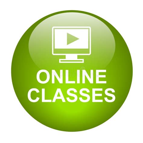 Classes Button Stock Illustrations 1723 Classes Button Stock