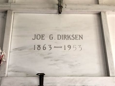 Joseph Johan Gerhard “joe” Dirksen 1863 1953 Find A Grave Memorial