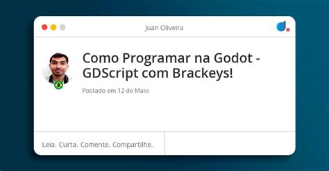 Como Programar Na Godot Gdscript Com Brackeys