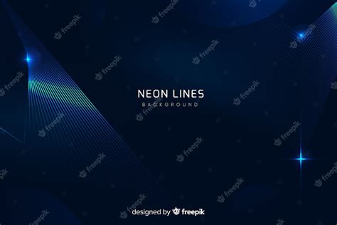 추상 미래 네온 배경 무료 벡터