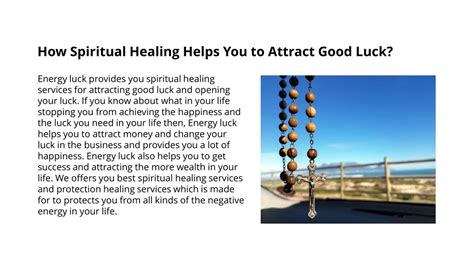 Ppt How Spiritual Healing Helps You To Attract Good Luck Powerpoint