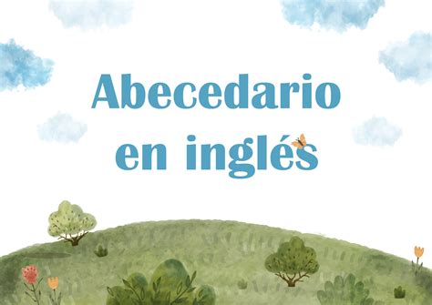 Abecedario En InglÉs Fichas Con Pronunciación En Pdf