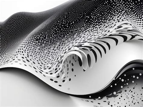 Premium Photo Mesmerizing 3d Wave Pattern Of Flowing Dots And Particles