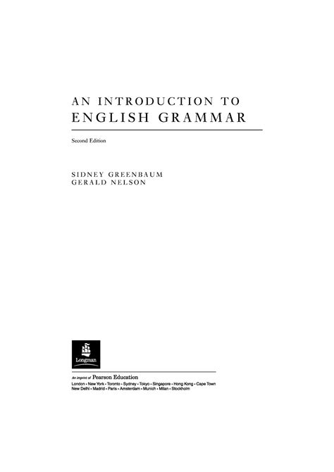 An Introduction To English Grammar Ch 2 A N I N T R O D U C T I O