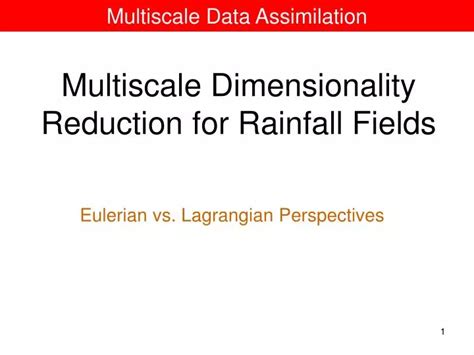 Ppt Multiscale Data Assimilation Powerpoint Presentation Free