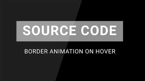 Css Border Animation On Hover Animation Css Coding