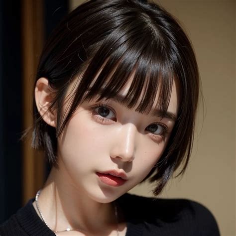 Stable Diffusion 매우 짧은 머리 짧은 머리 여자 소년 같은 현실적 무료 AI 이미지 비디오 프롬프트 생성기