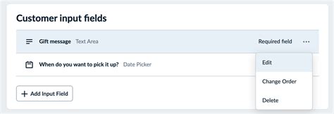 Adding Text Input Fields Calendar Or File Uploader To Product Pages