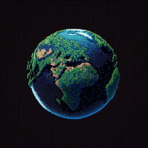 Earth Globe On Black Globe On Black Globe Stock Illustration Illustration Of Planet Blue