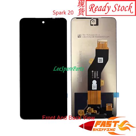 Tecno Spark 20 Spark 20c Spark 20 Pro Full Set LCD Display Touch Screen Digitizer For