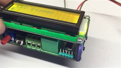 Led Dimmer Using Arduino 16x2 Lcd And Trimmer Potentiometer Youtube